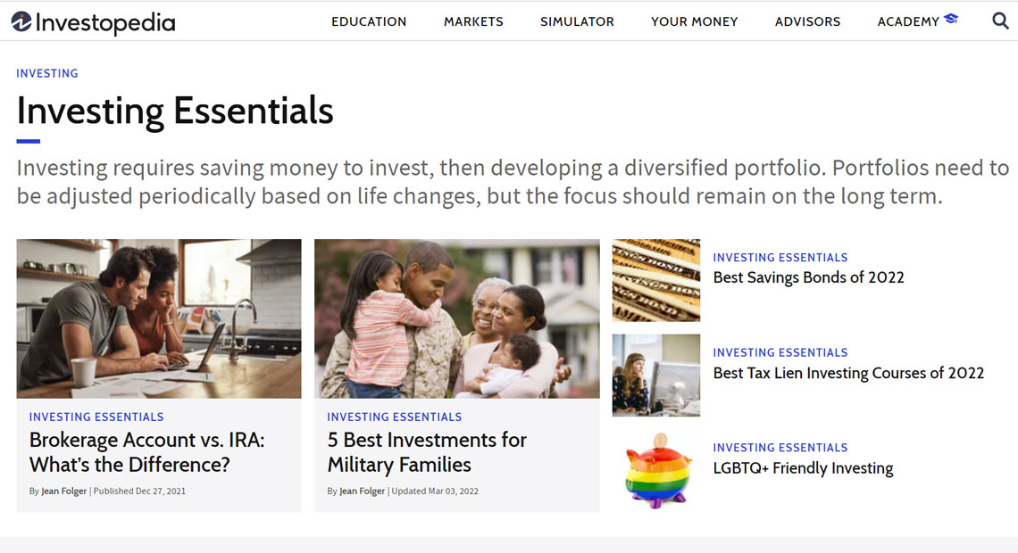 The 100 best websites for investors - Equito